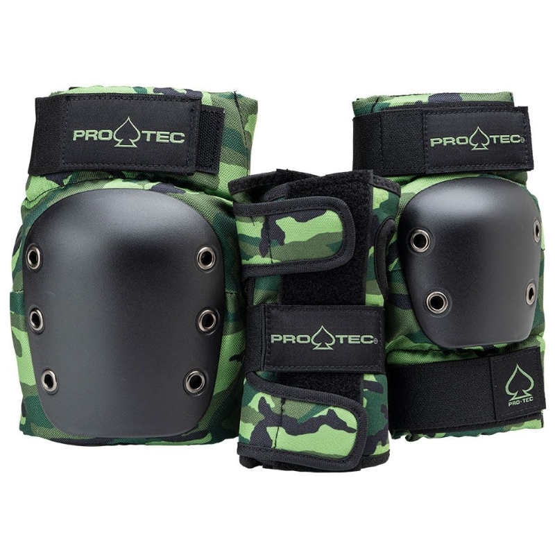 Protec Pro Street Tri-pads Camo Youth | Henrietta Skate